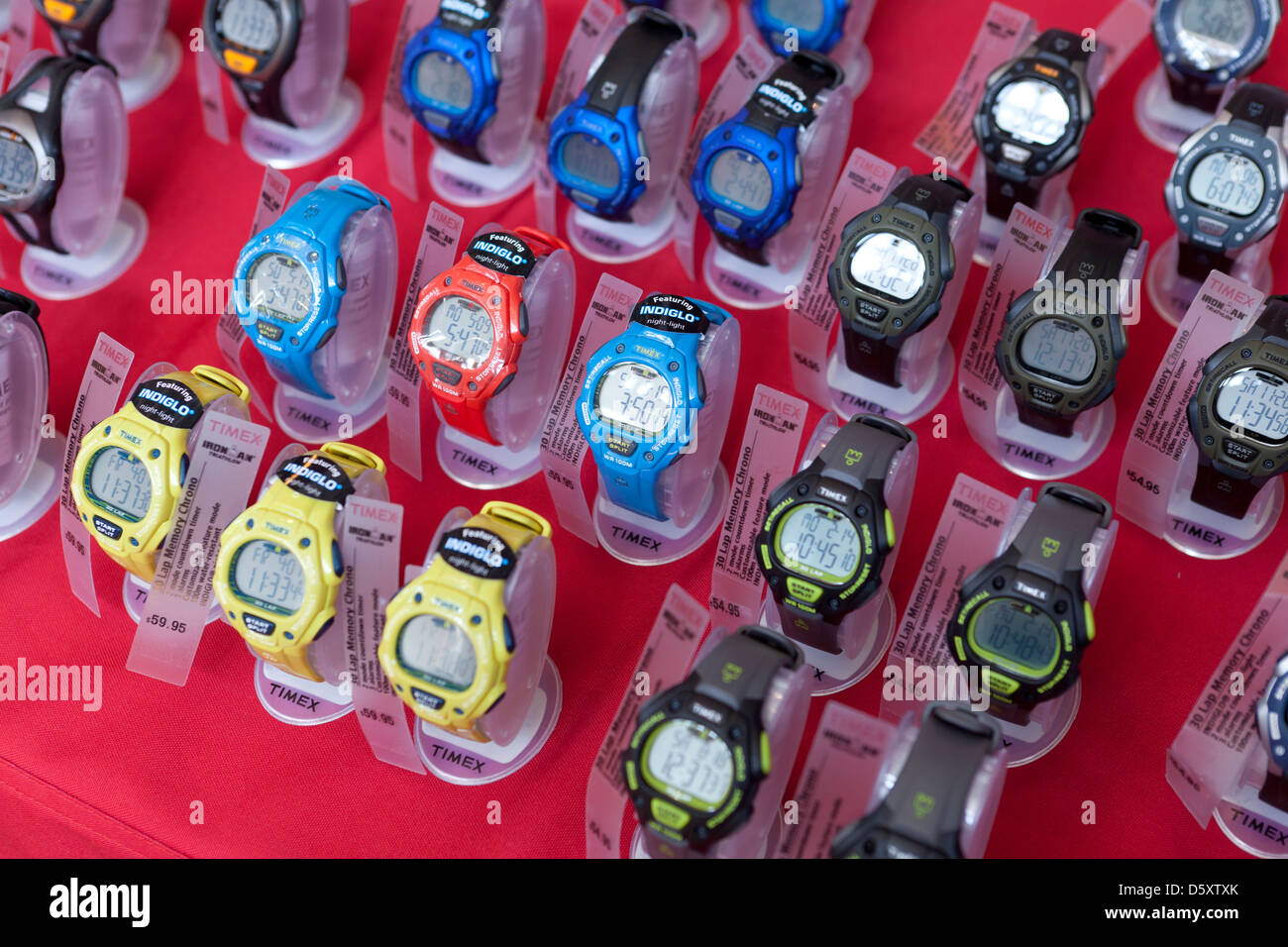 Timex watches on display Stock Photo - Alamy