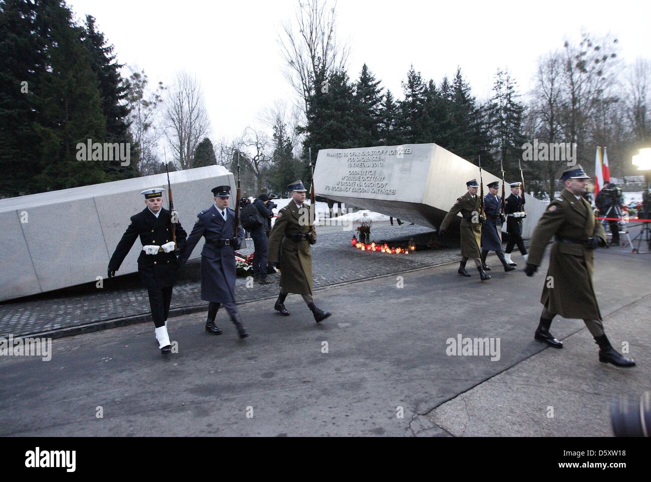 Warsaw, Poland. 10th April 2013. Polish Prime Minister Donald Tusk laid ...