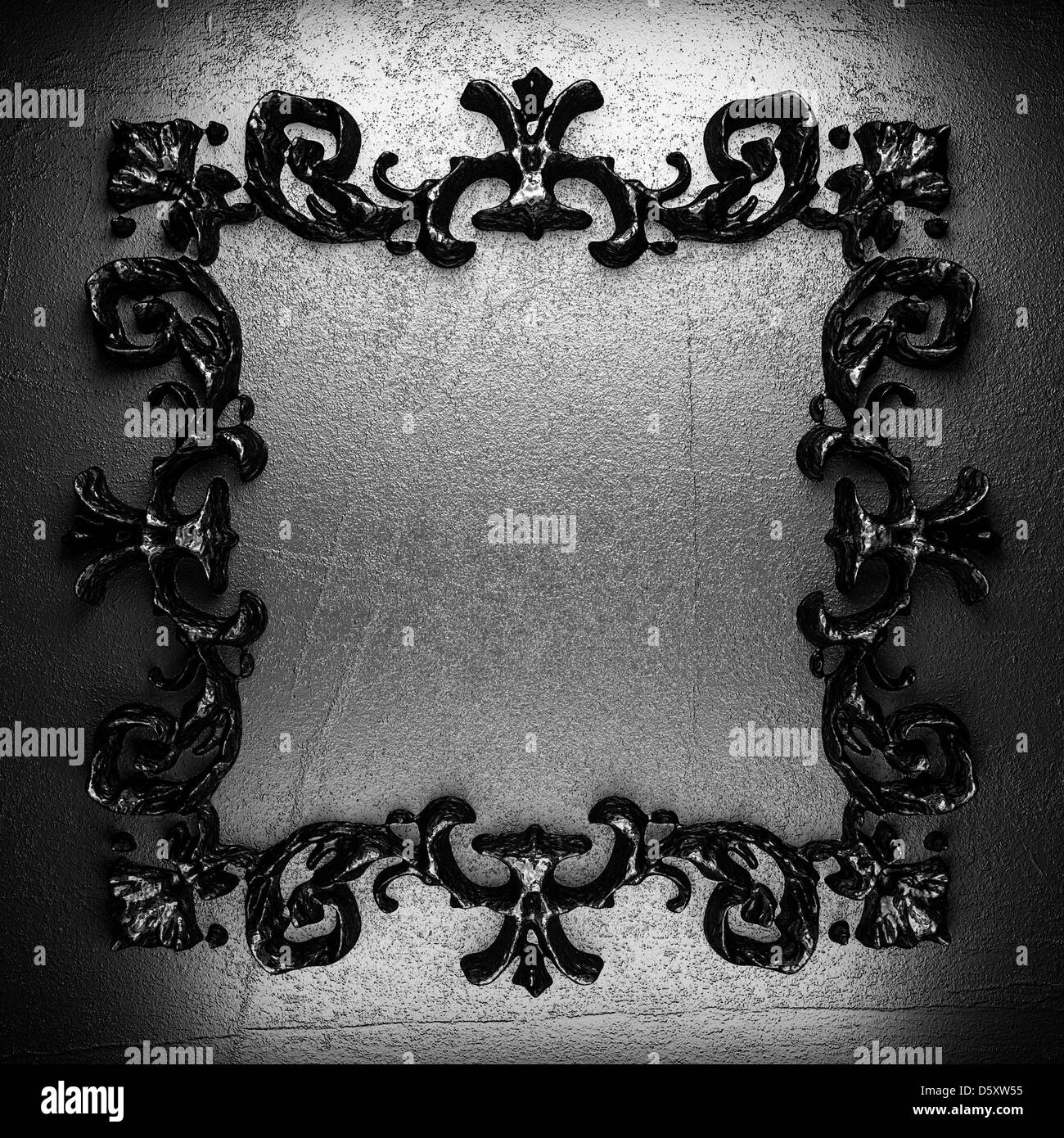 vintage iron frame Stock Photo - Alamy