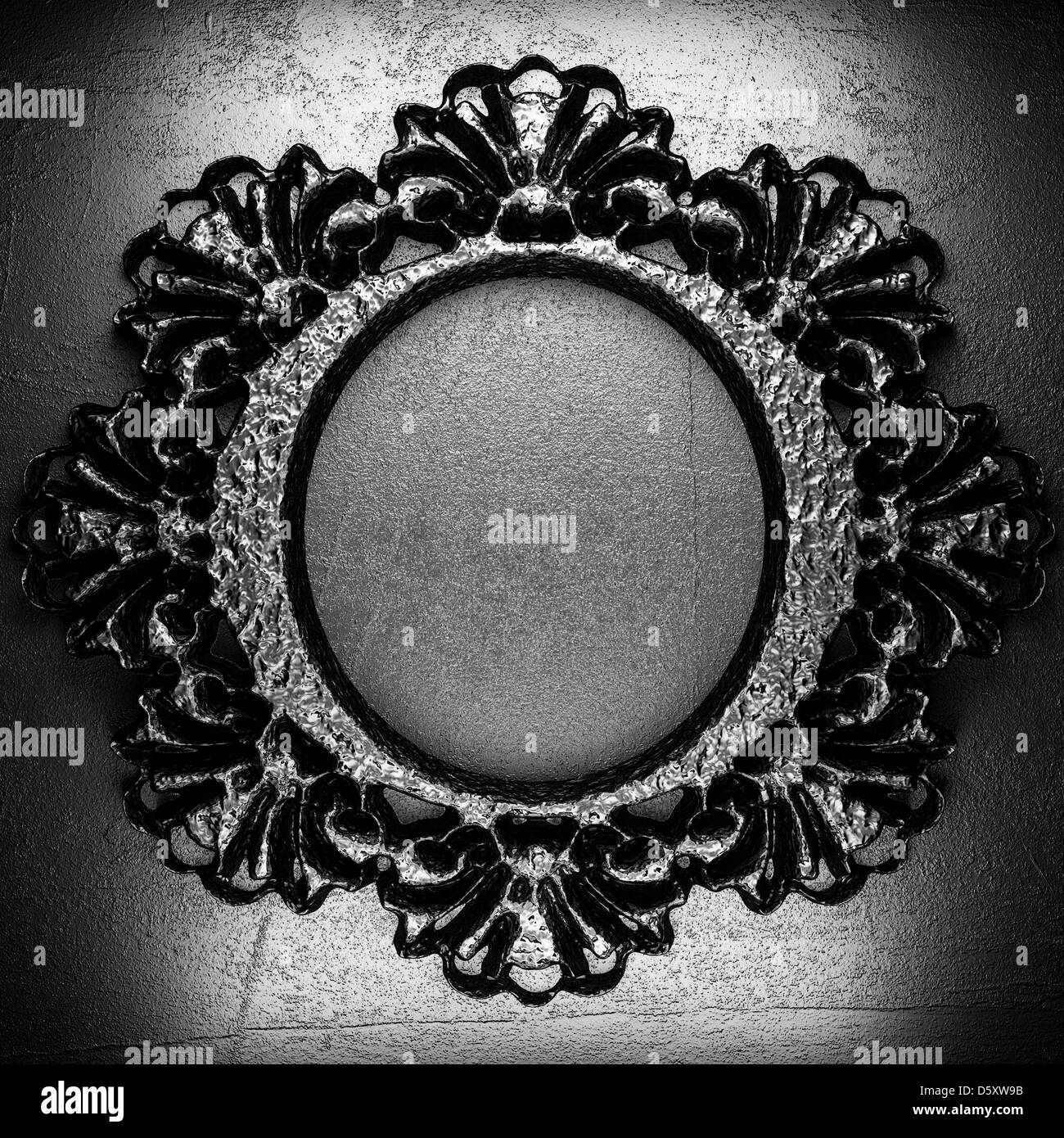 vintage iron frame Stock Photo - Alamy