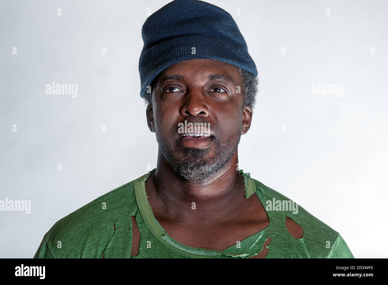 African American homeless man Stock Photo - Alamy