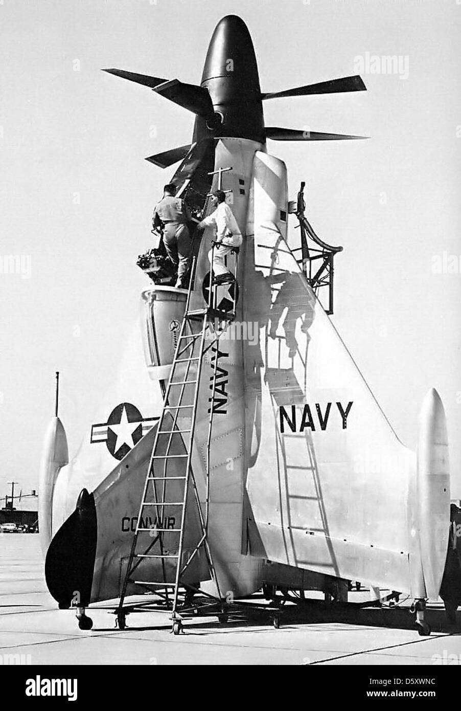 The Convair XFY-1 Pogo was a vertical takeoff and landing (VTOL ...