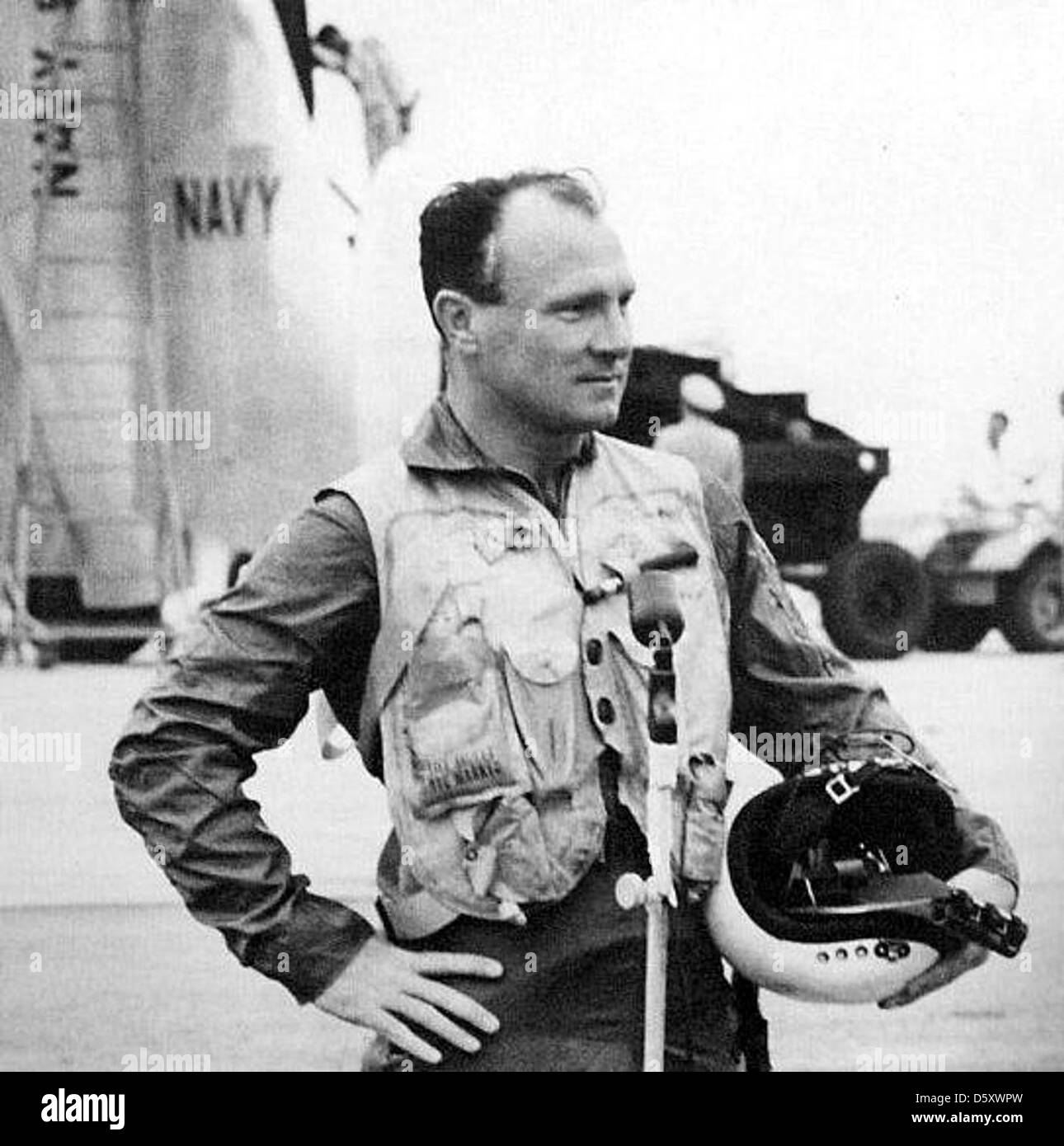 Convair XFY-1 "Pogo" engineering test pilot James F. "Skeets" Coleman ...