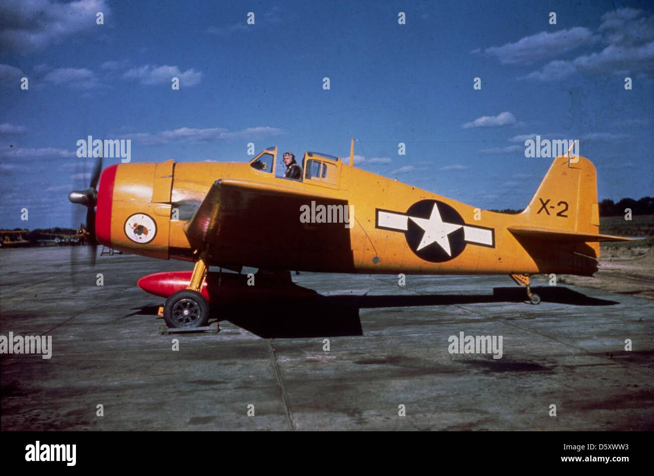 The F6F Hellcat shown here is a drone variant used for testing purposes ...