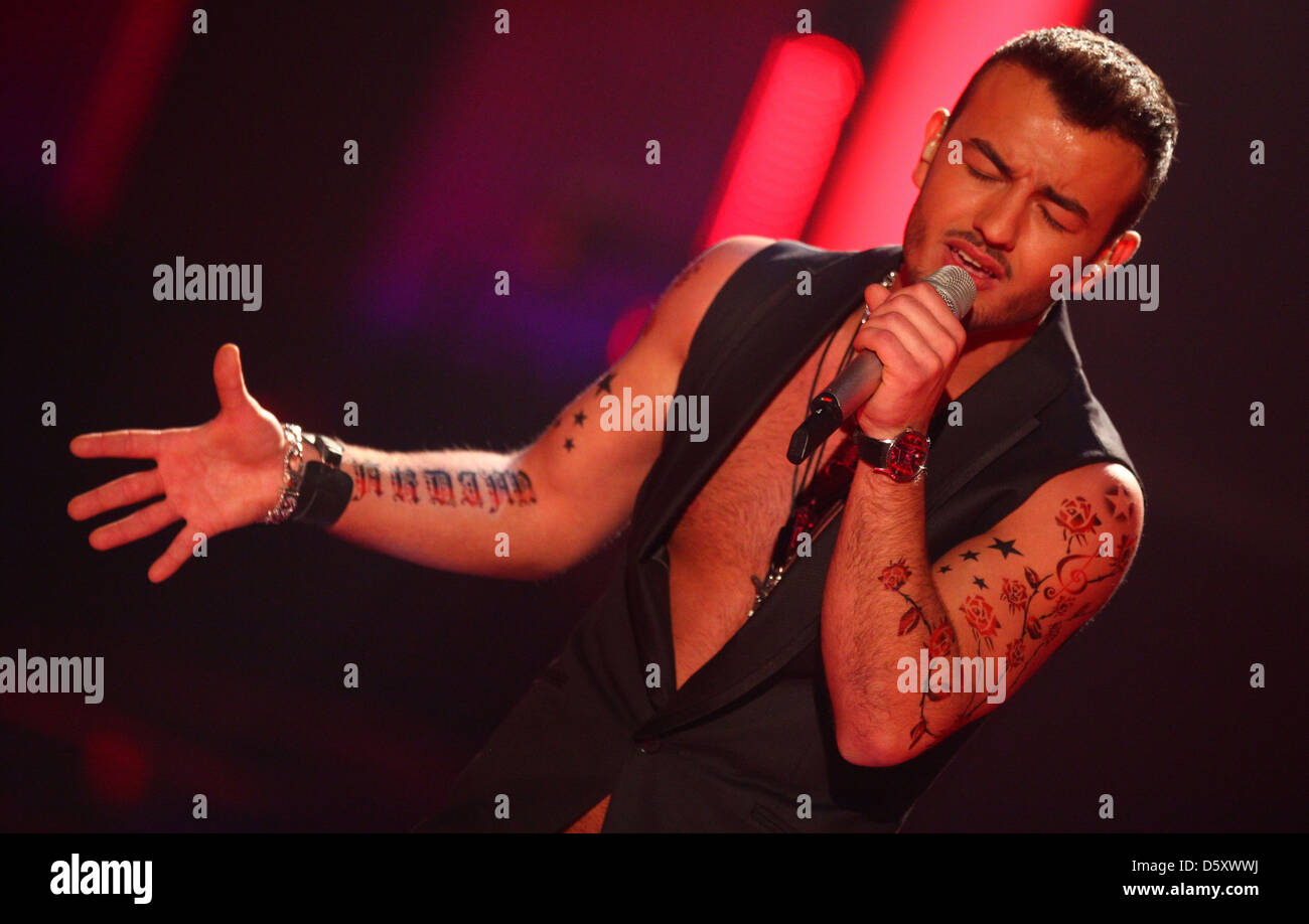 Ardian Bujupi at 'Deutschland sucht den Superstar' (DSDS) Show at MMC ...
