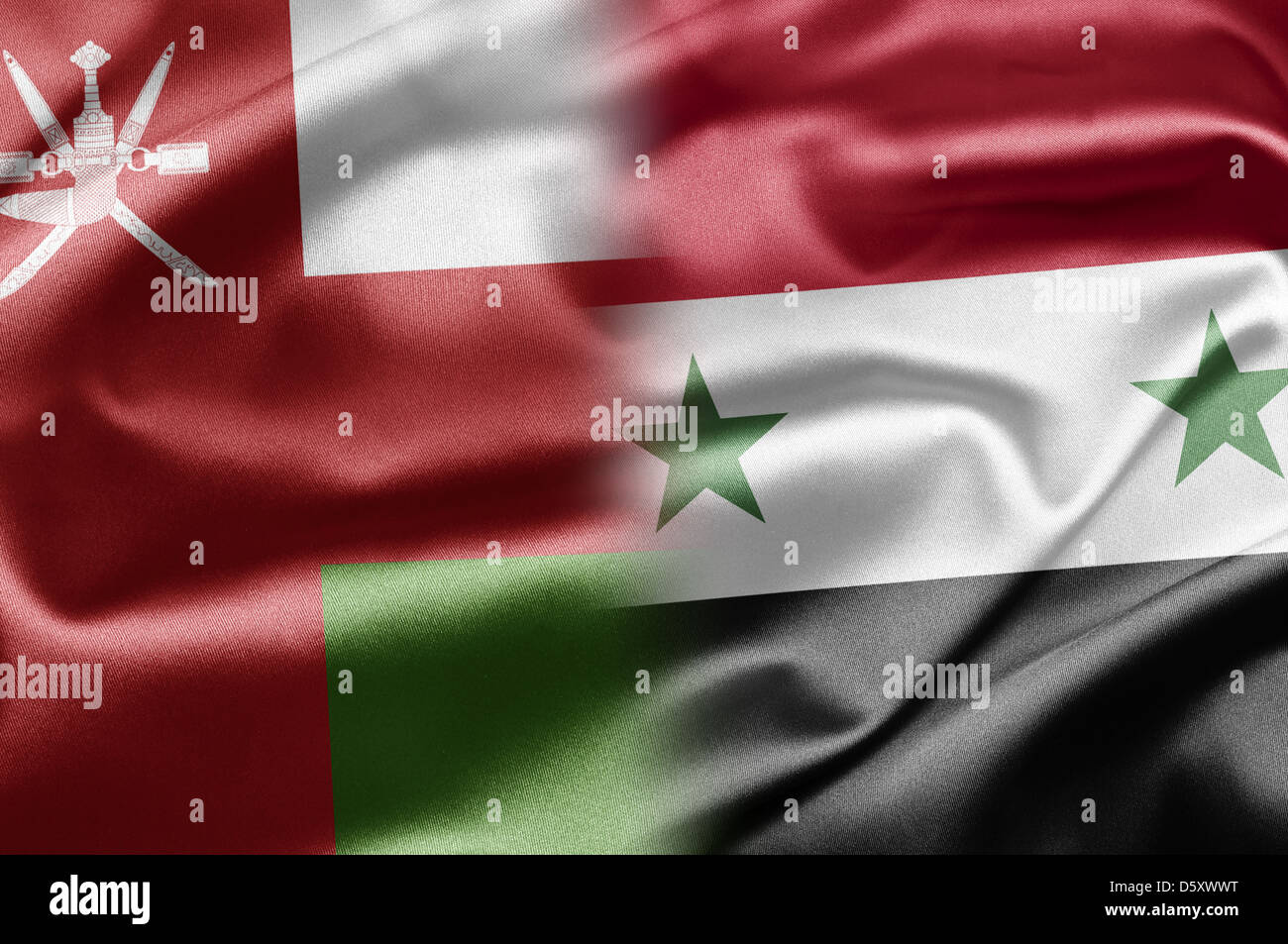 Syria oman flag hi-res stock photography and images - Alamy