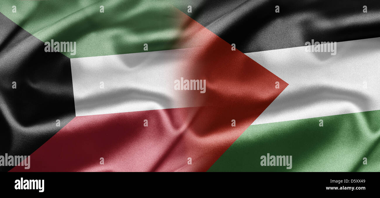 Kuwait palestine flag hi-res stock photography and images - Alamy