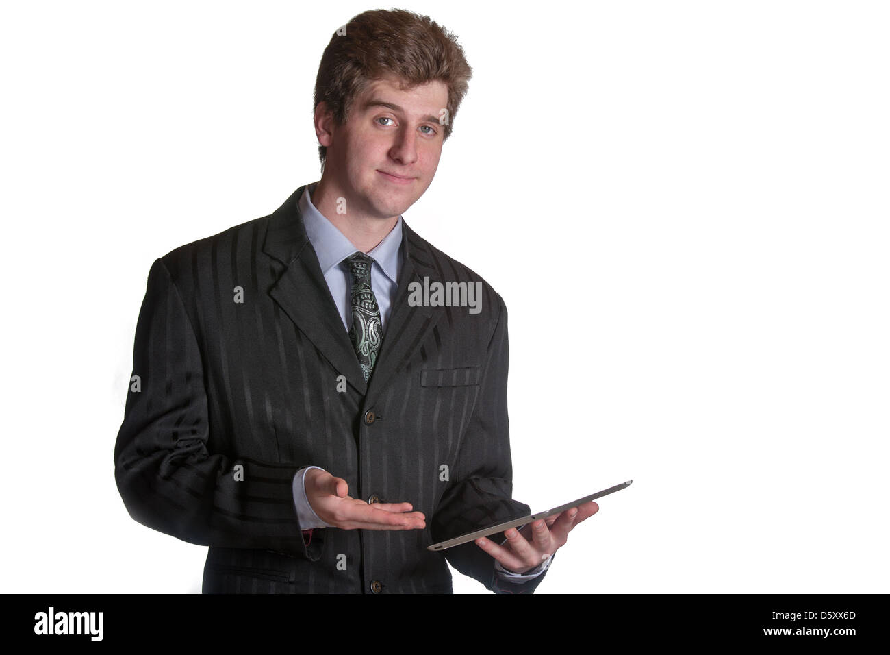 Young business man in suit and tie Stock Photo - Alamy