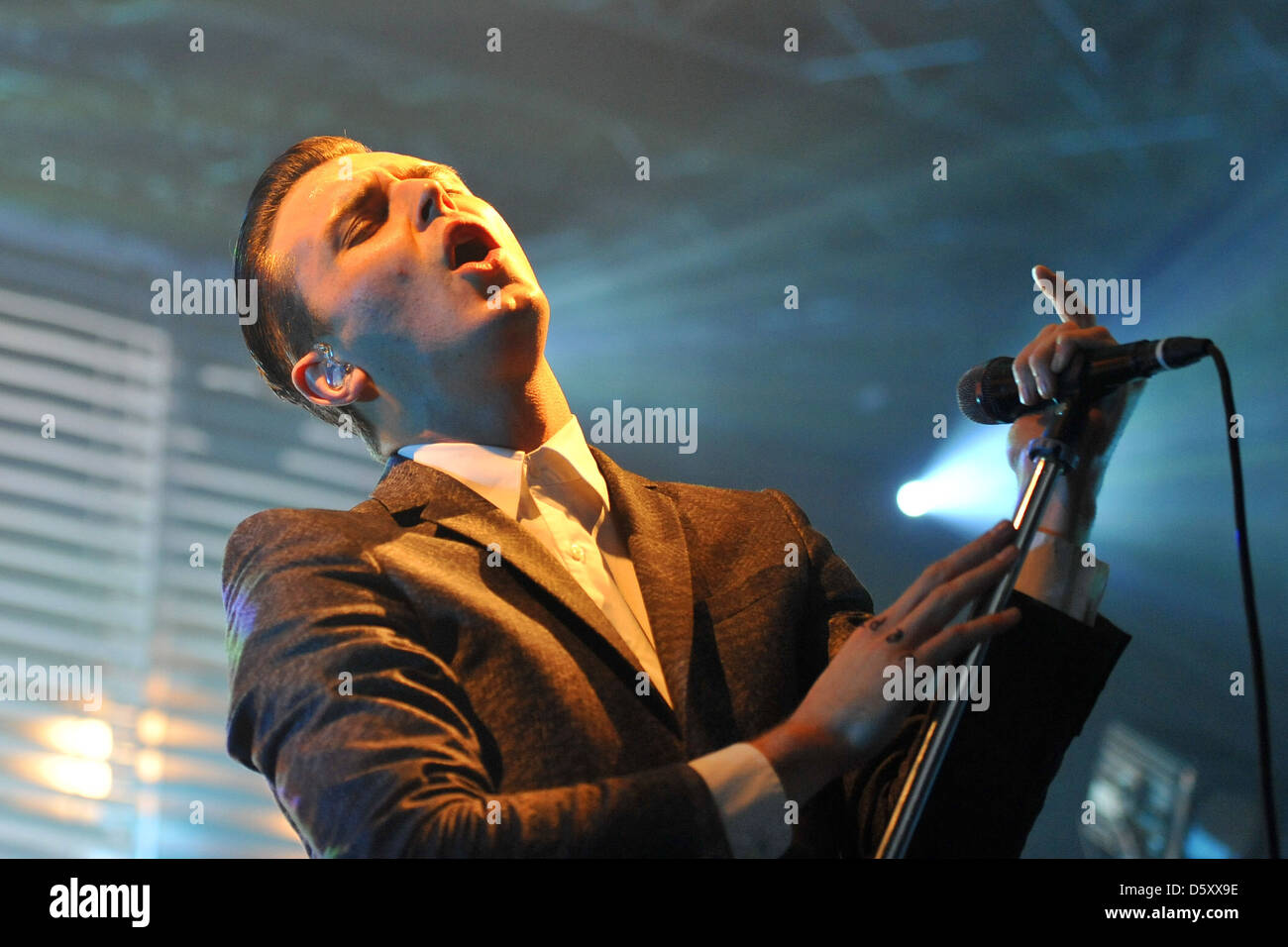 Hurts lead singer theo hutchcraft hi-res stock photography and images ...