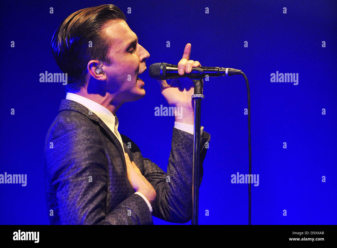 The Hurts, Lead singer Theo Hutchcraft and Adam Anderson perform at ...
