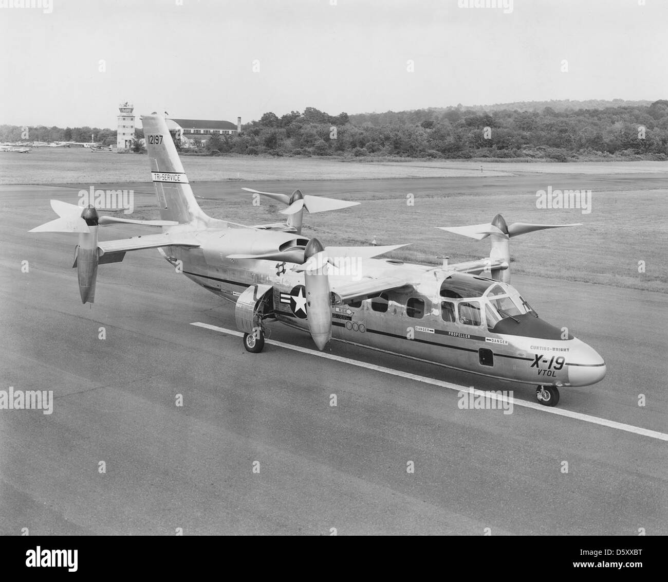 The Curtiss Wright X-19 was an experimental tilt-wing VTOL (Vertical ...