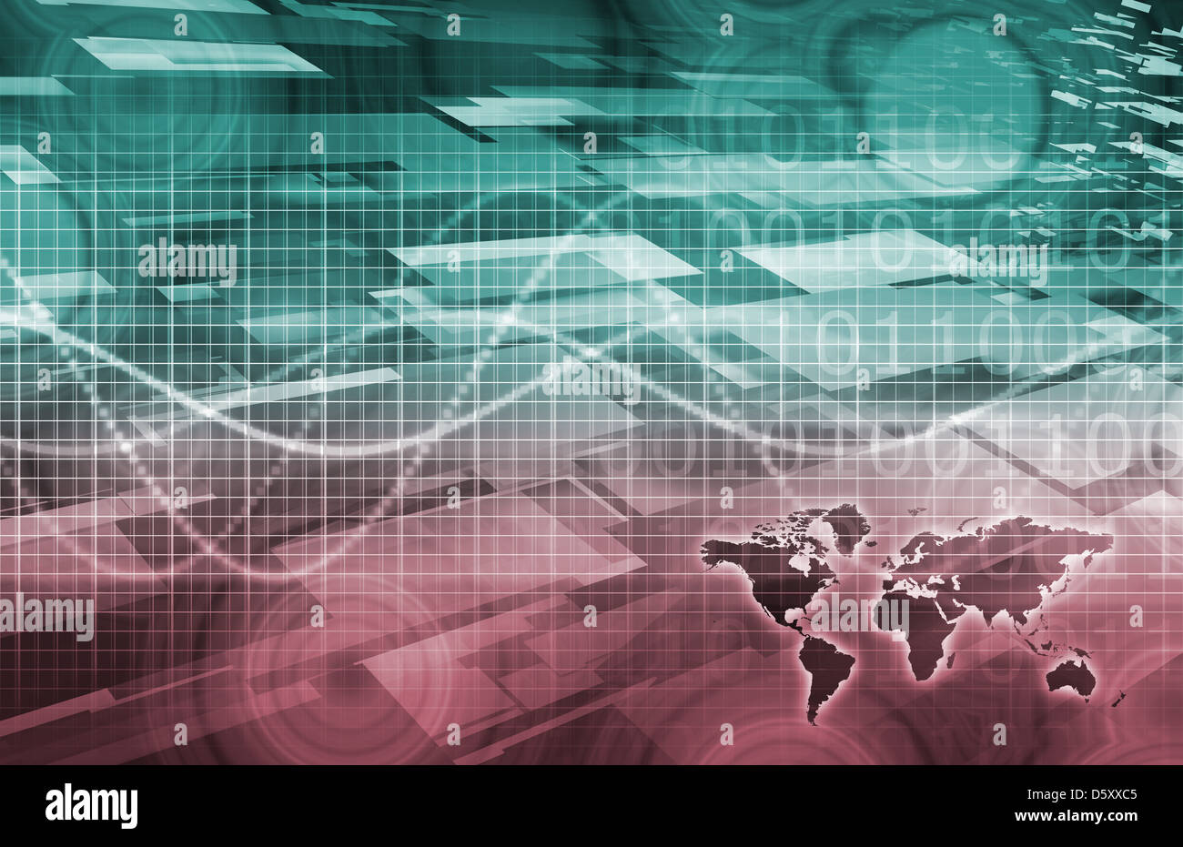 Latest Technology Around the World as Art Stock Photo - Alamy