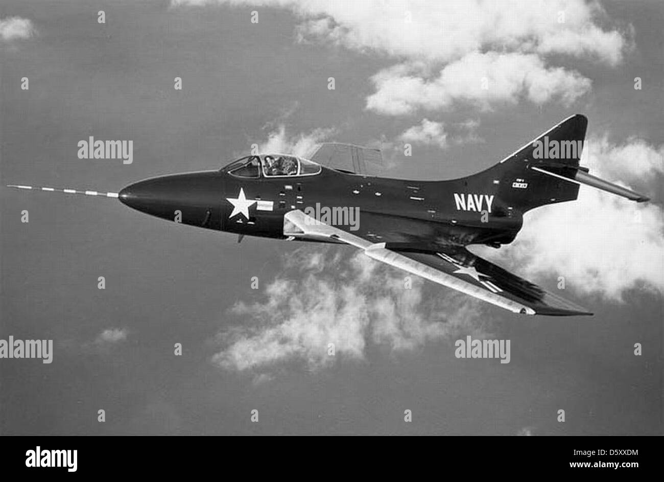 Grumman f9f navy fighter hi-res stock photography and images - Alamy