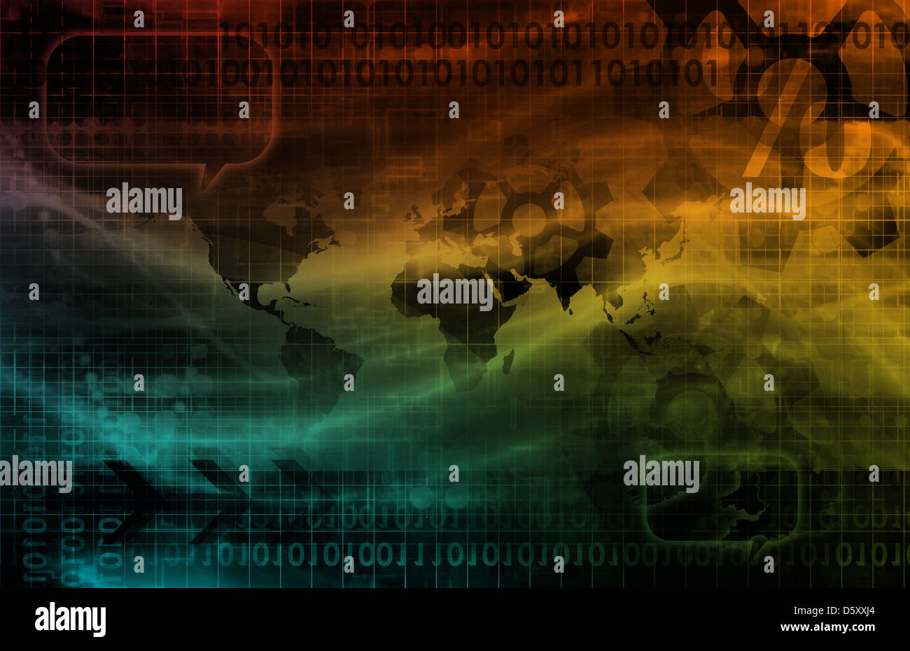 Technology Visual Concept of a Corporate Business Stock Photo - Alamy