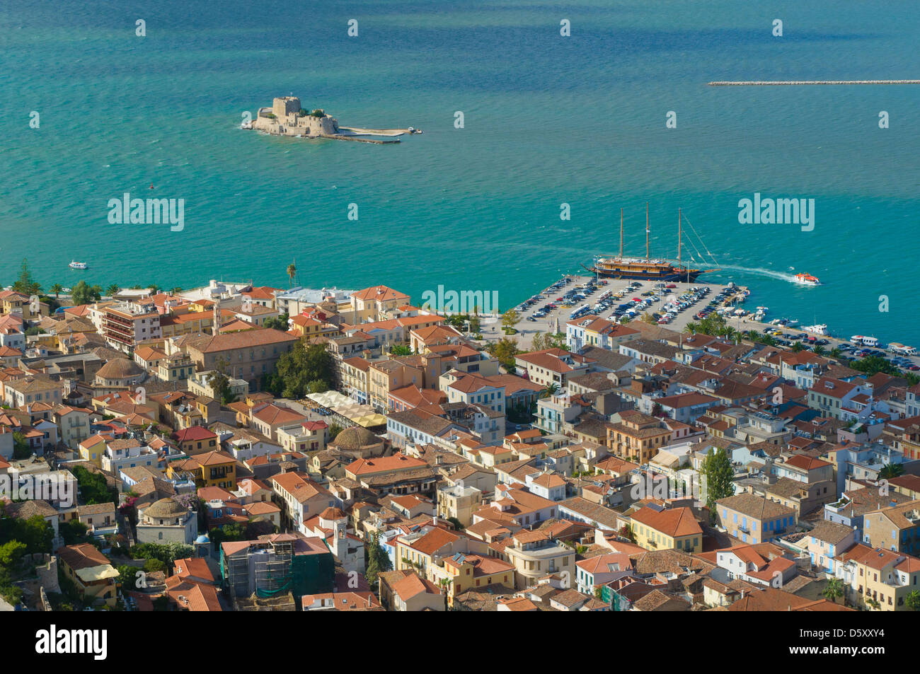 bourtzi castle, nafplion, greece Stock Photo - Alamy