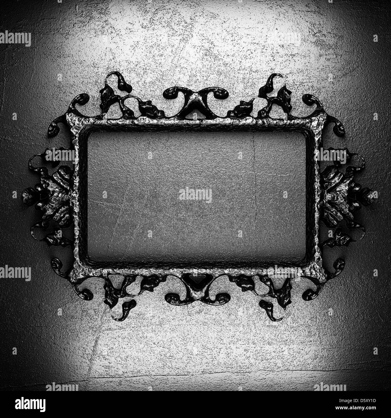 vintage iron frame Stock Photo - Alamy