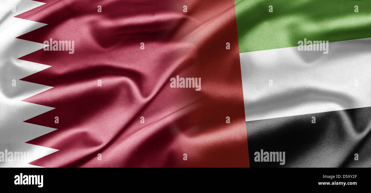 Qatar and United Arab Emirates Stock Photo - Alamy