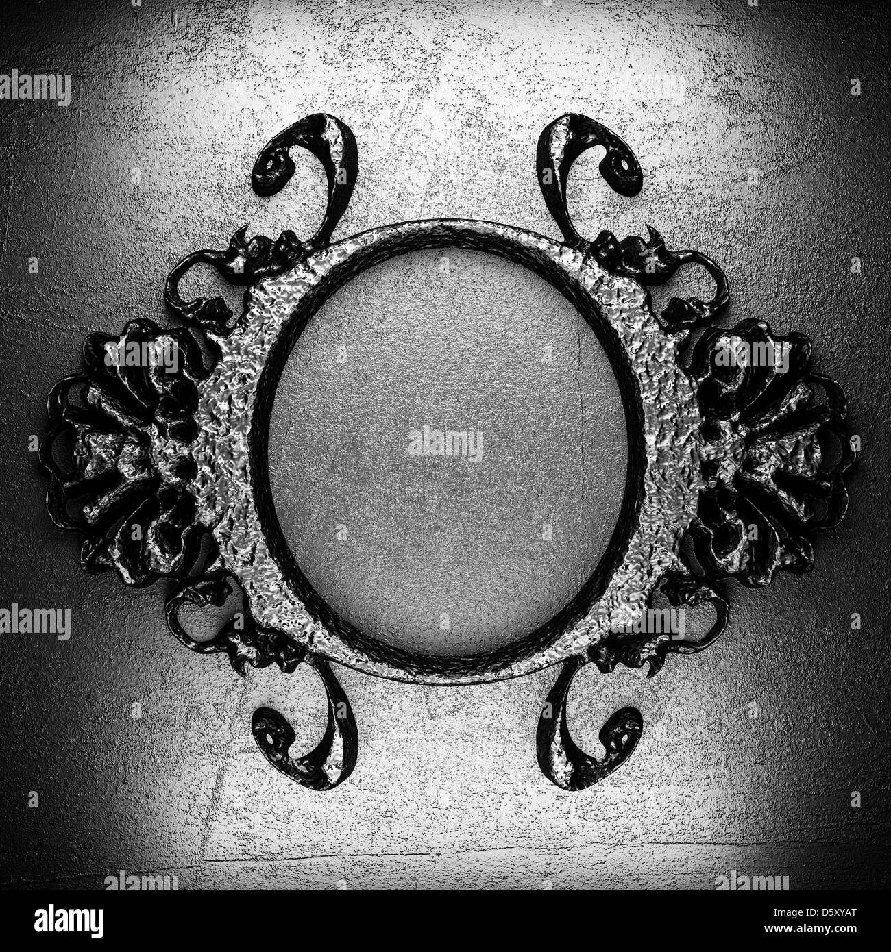 vintage iron frame Stock Photo - Alamy