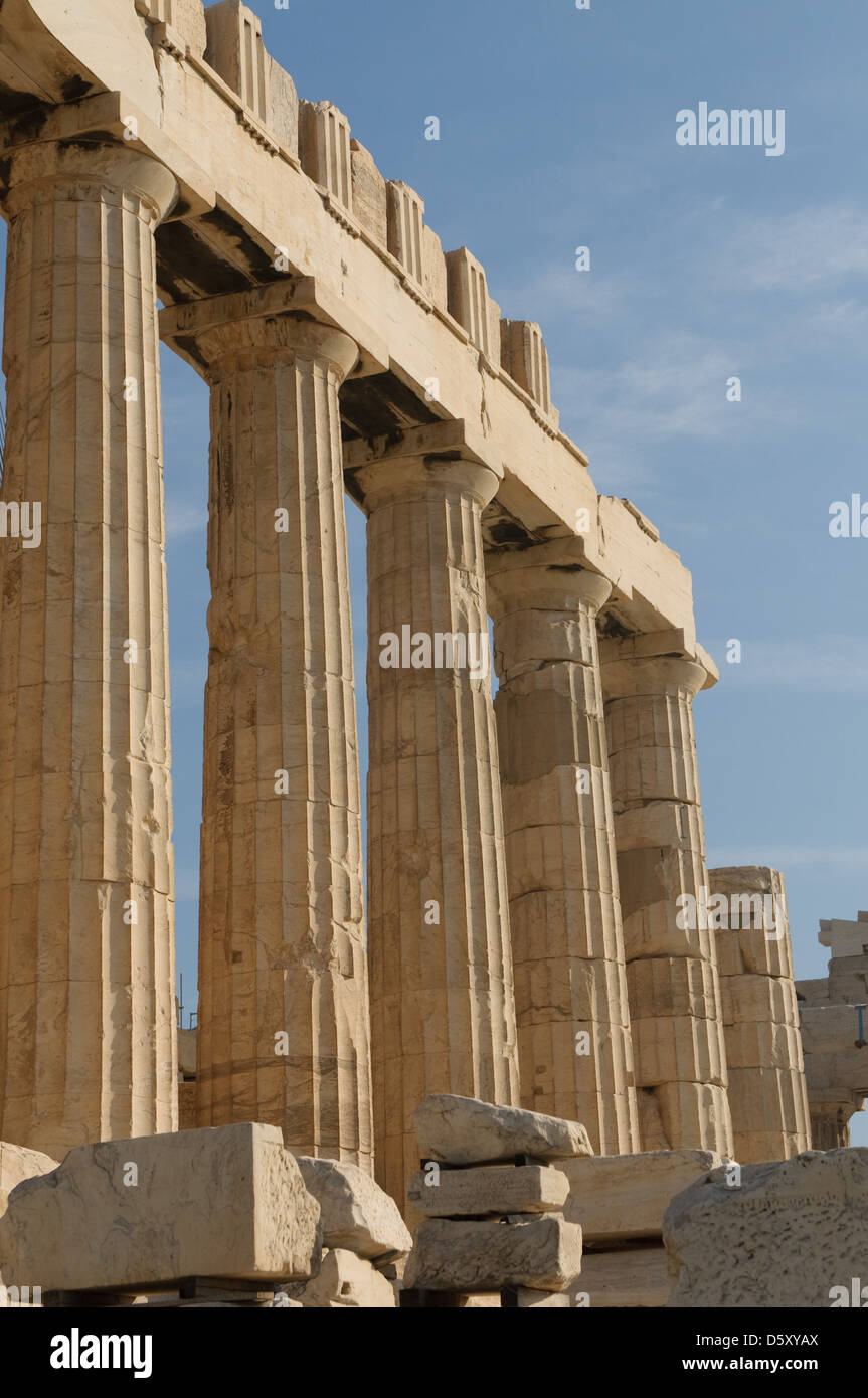 greek columns, acropolis, athens Stock Photo - Alamy