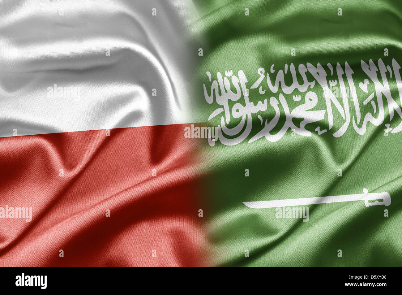 Saudi arabia poland flag hi-res stock photography and images - Alamy