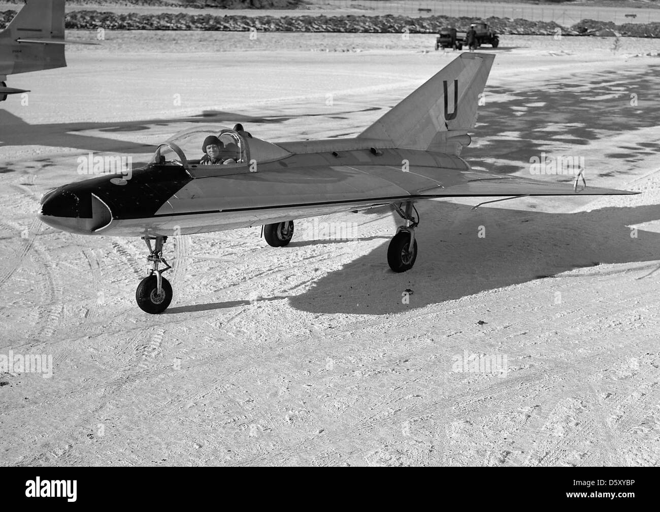 Swedish air force saab 29 Black and White Stock Photos & Images - Alamy