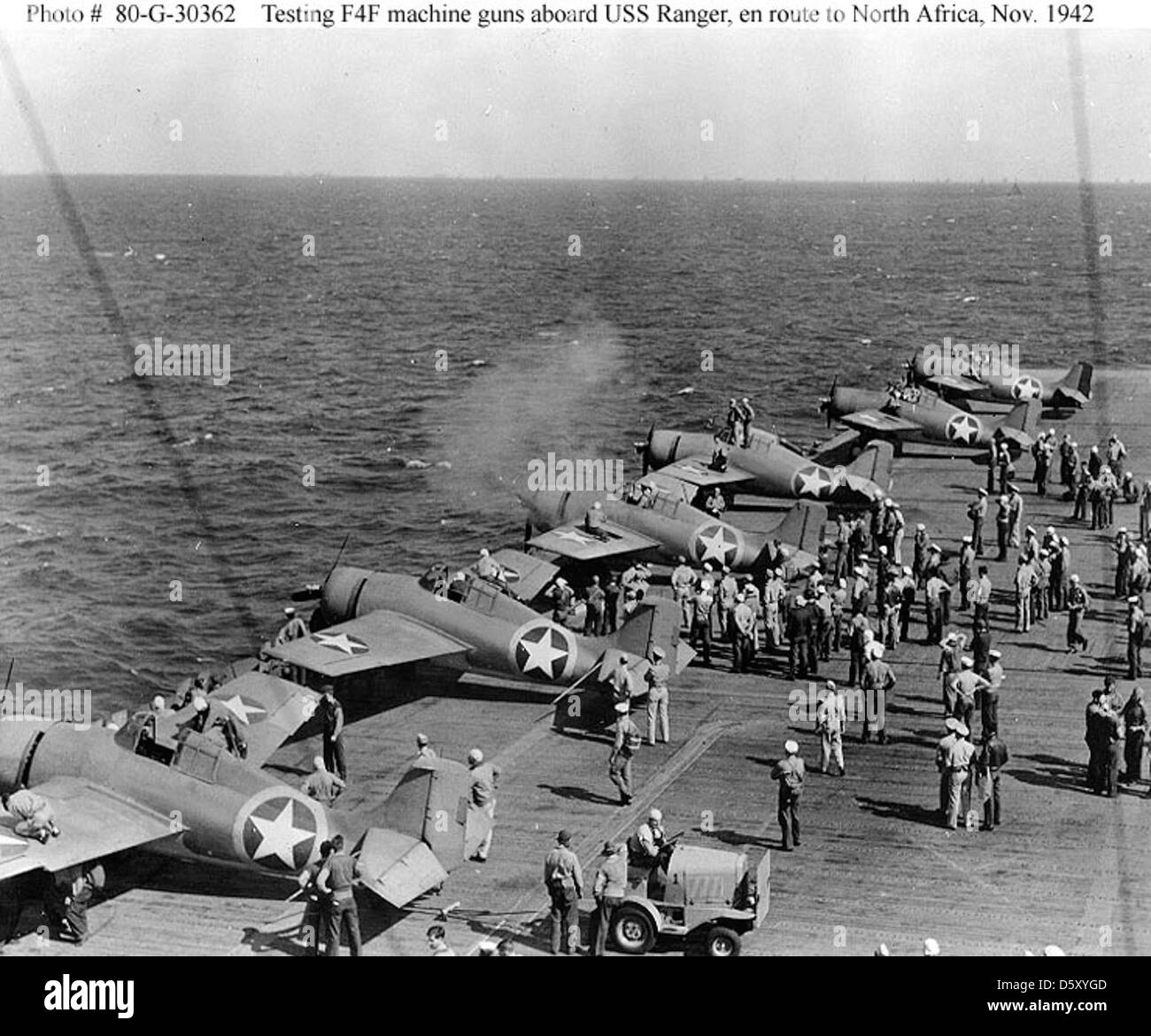 Uss ranger cva 61 Black and White Stock Photos & Images - Alamy