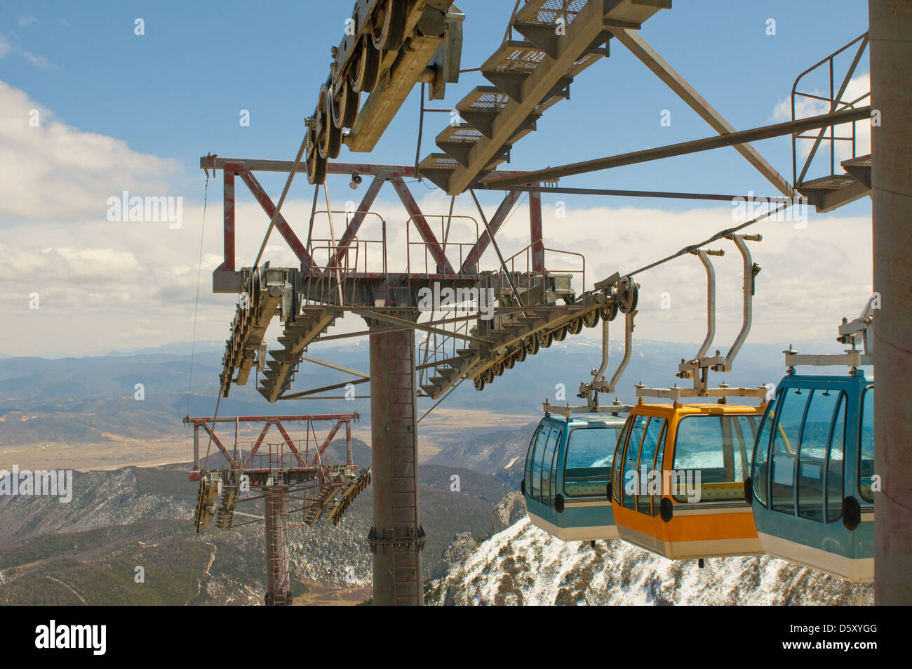 cable car in the mountains Stock Photo - Alamy