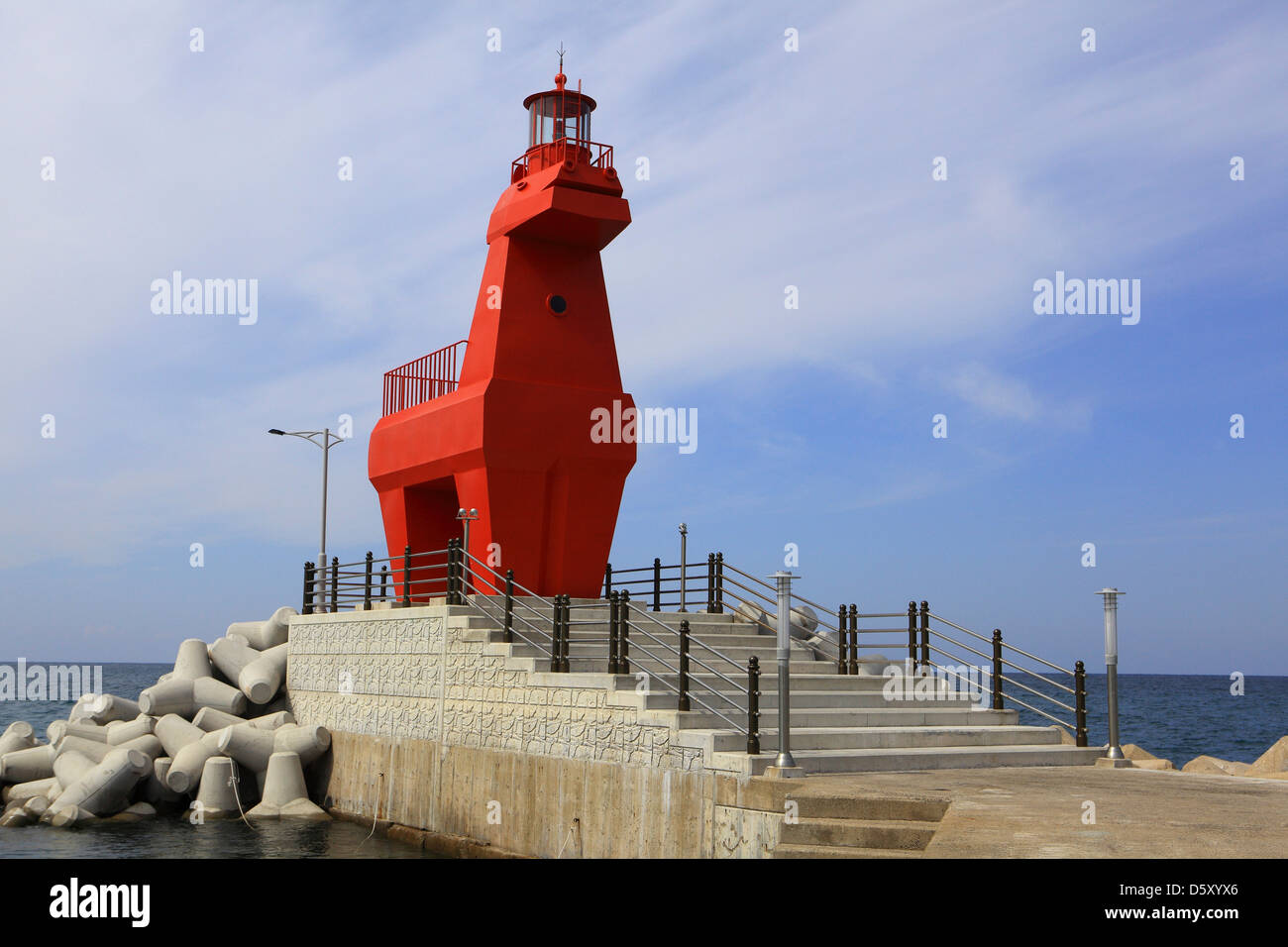 Lighthouse in Jeju Island Korea Stock Photo - Alamy