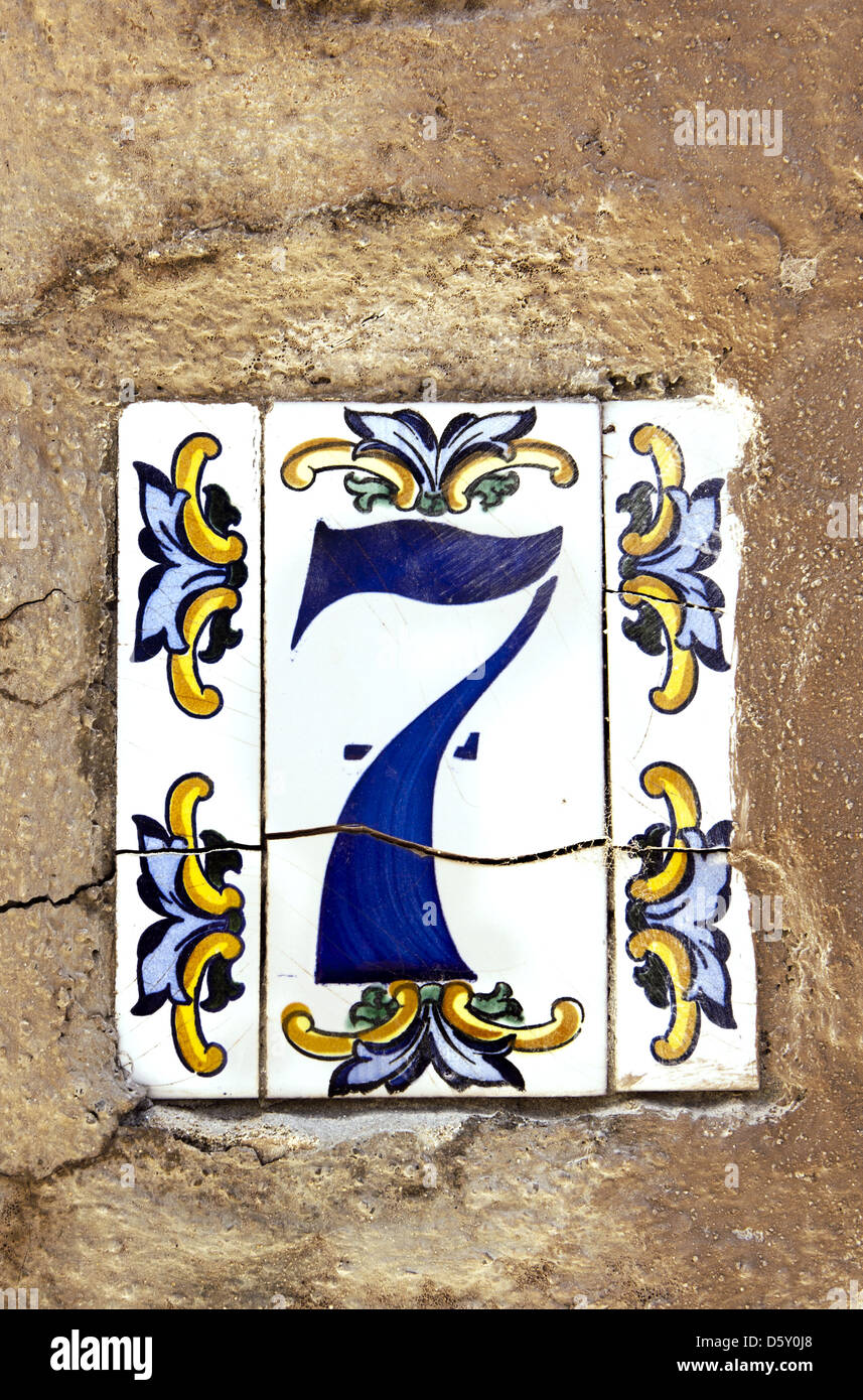 house number 7 Stock Photo - Alamy