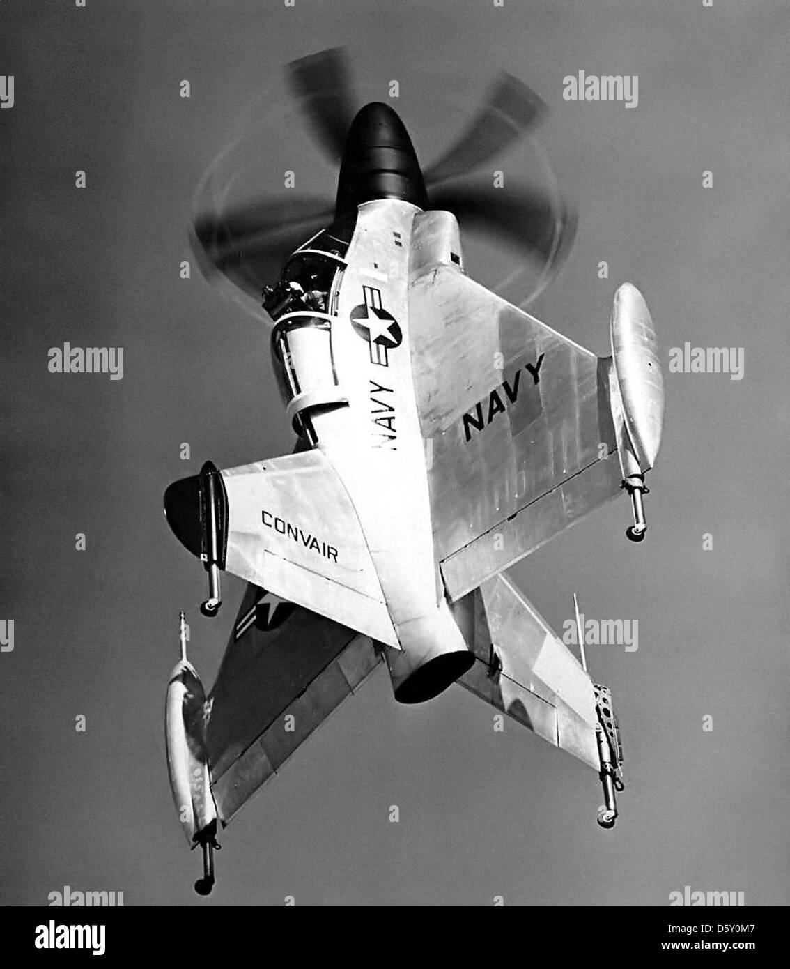 The Convair XFY-1 'Pogo' was an experimental vertical takeoff and ...