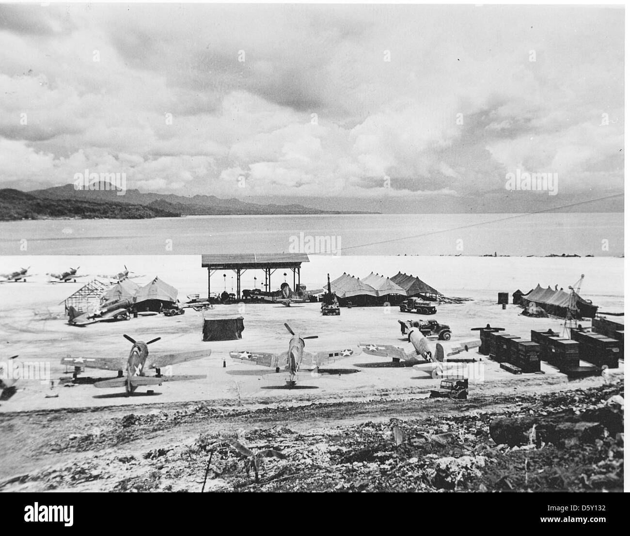 Vella Lavella airfield in the Solomon Islands was a key location for ...
