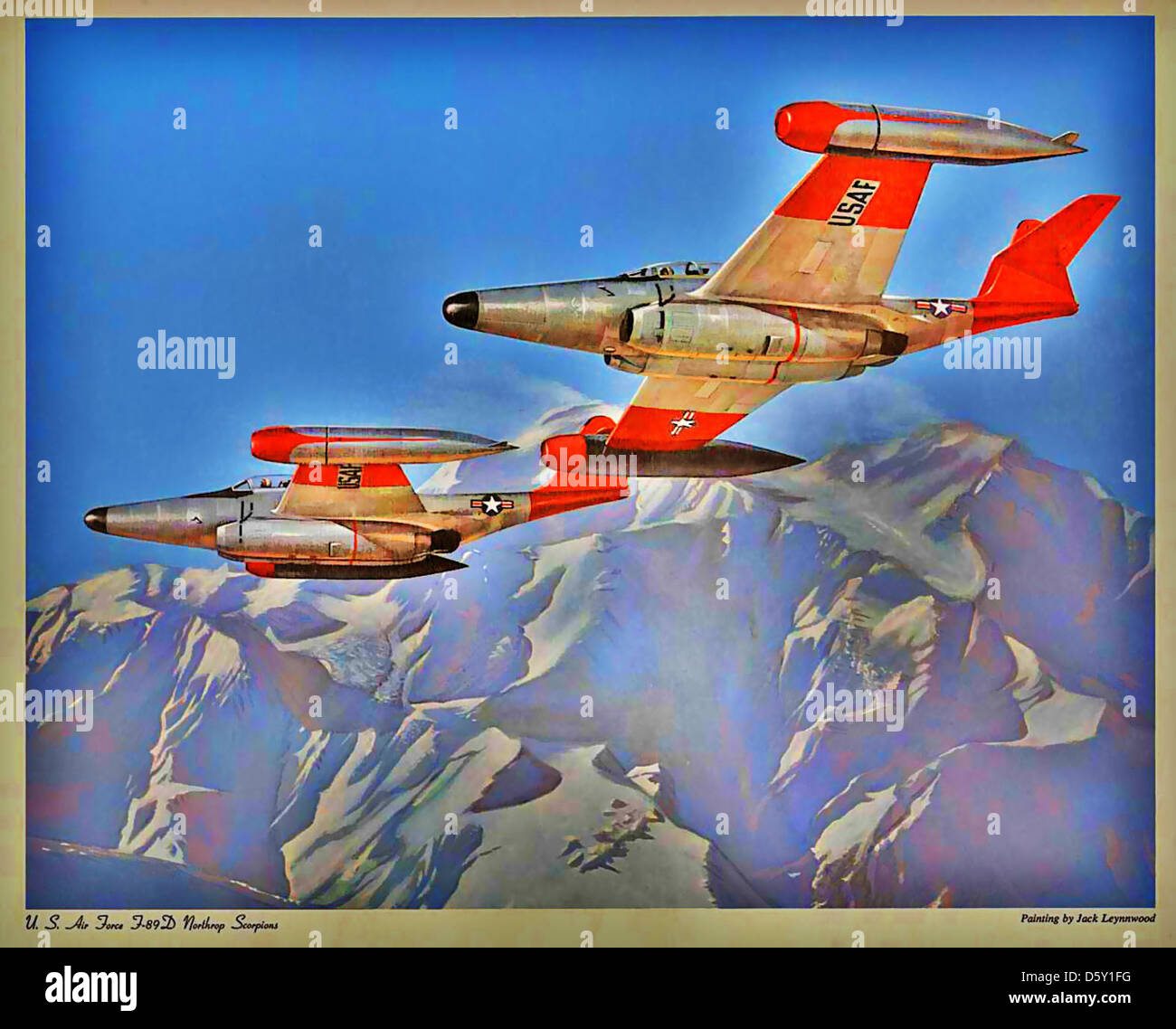 Northrop F-89 Scorpion fighter-interceptor aircraft, used by the U.S ...
