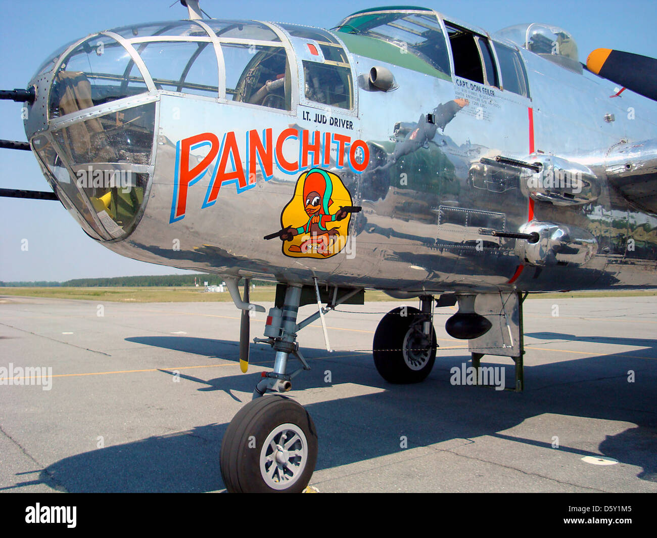 This North American B-25J "Mitchell", "Panchito", is part of the ...
