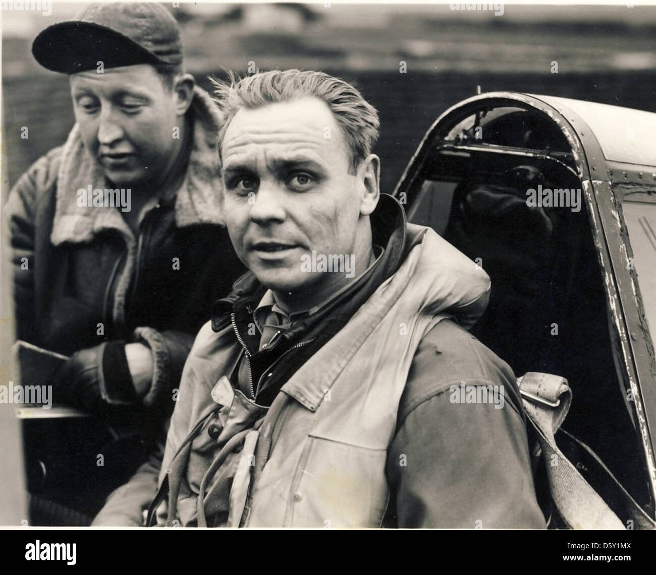 Major Major Henry Hank Mills, commander of the 335th Fighter Squadron ...