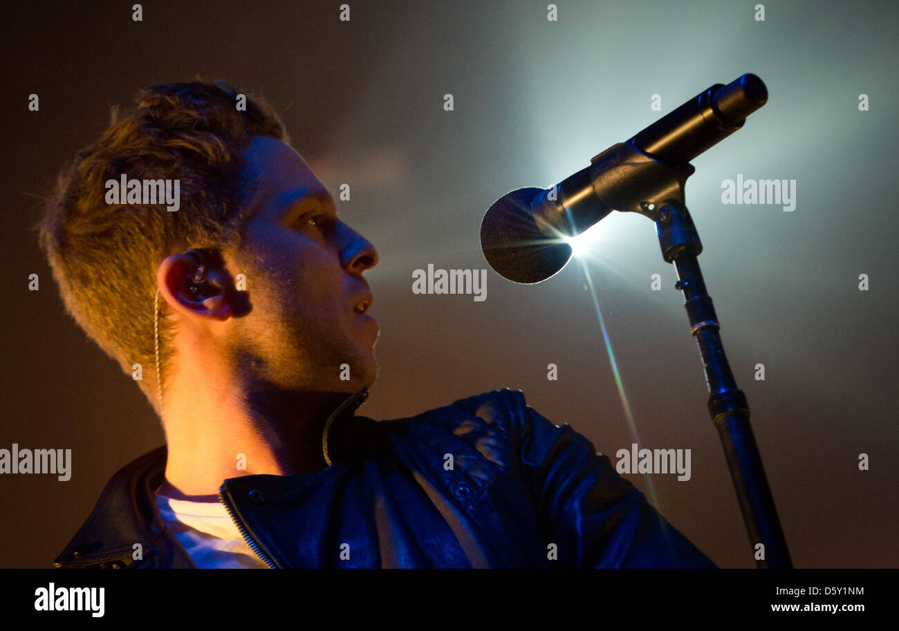 Munich, Germany. 9th April 2013. Singer of the US band One Republic ...