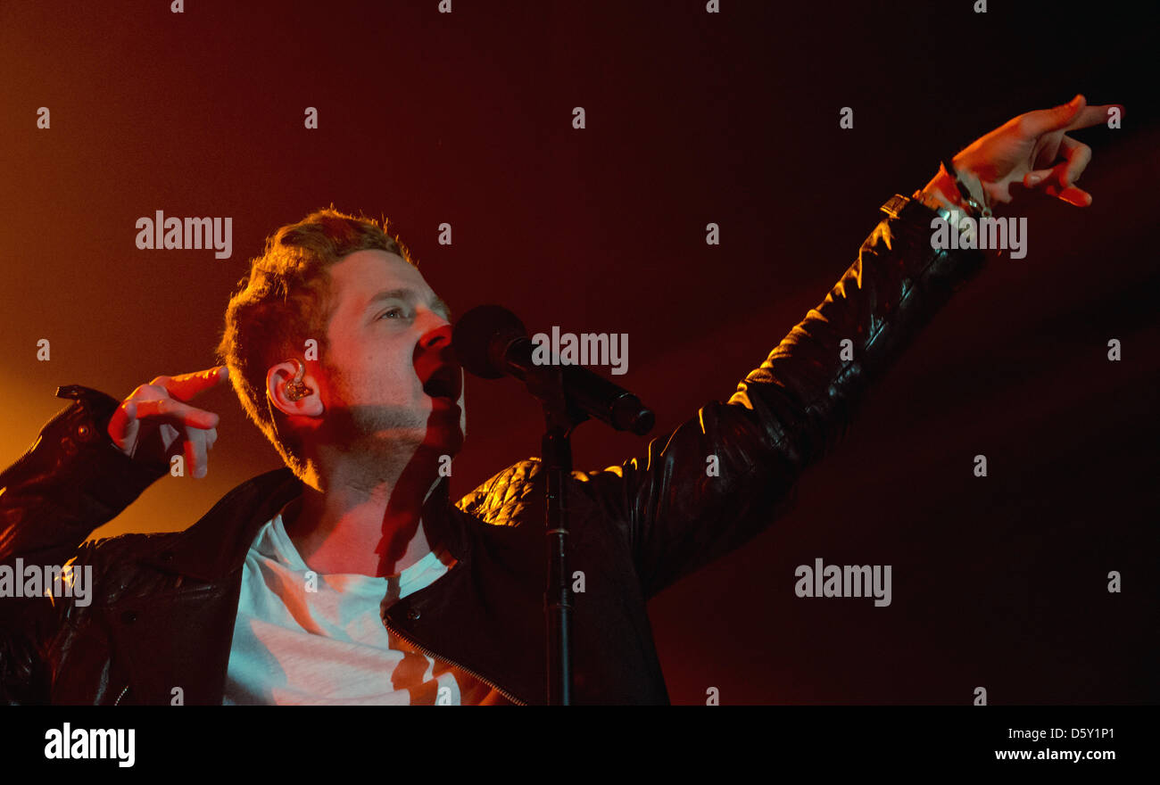 Munich, Germany. 9th April 2013. Singer of the US band One Republic ...