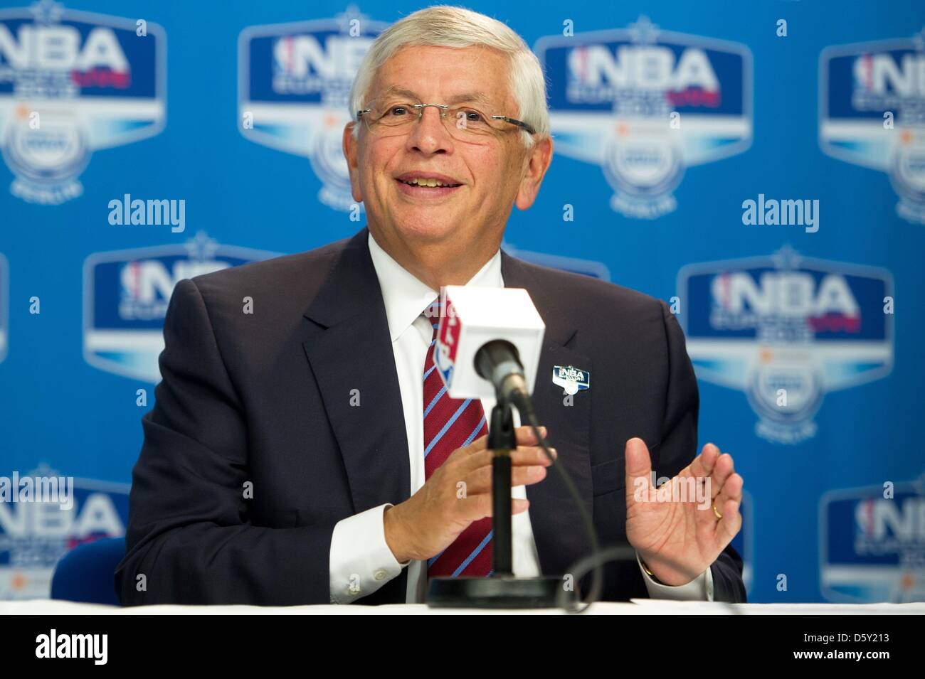 NBA Commissioner David Stern speaks during a press conference before ...