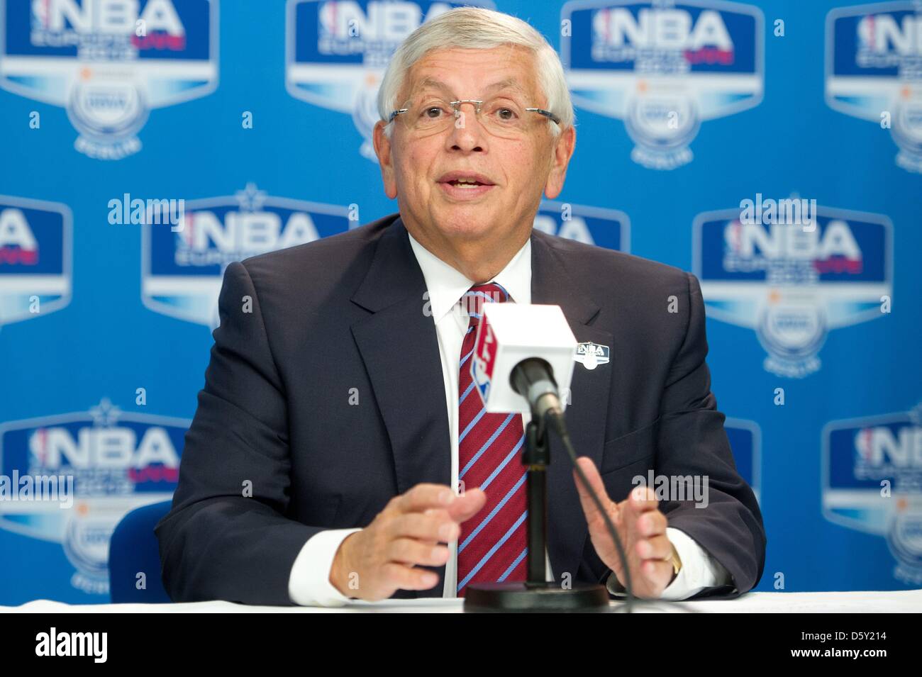 NBA Commissioner David Stern speaks during a press conference before ...