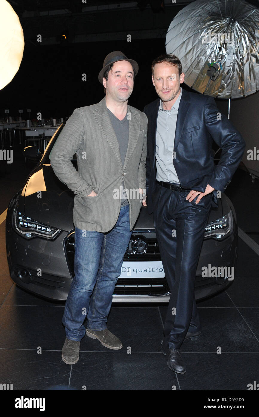 Jan Josef Liefers and Wotan Wilke Moehring at the Presentation of Audi ...