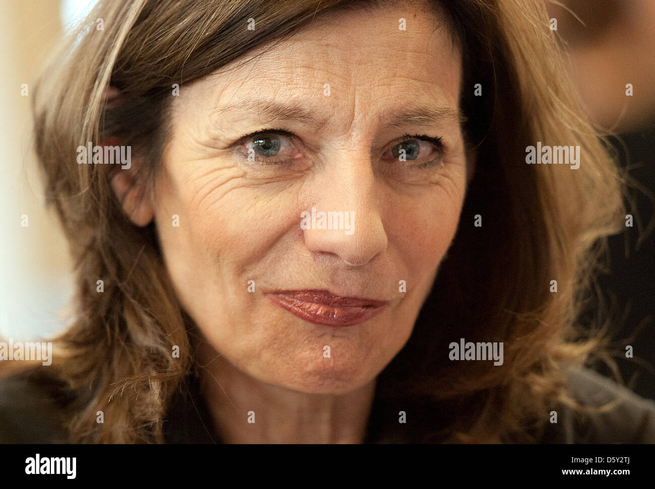 Writer Ursula Krechel poses during a photocall on the occasion of the ...