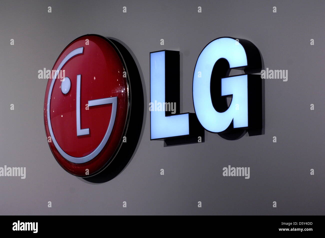 The logo of Korean company LG Electronics is pictured at the ...