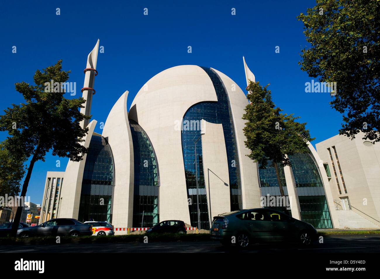 The construction site of the central mosque of the Turkish-Islamic ...