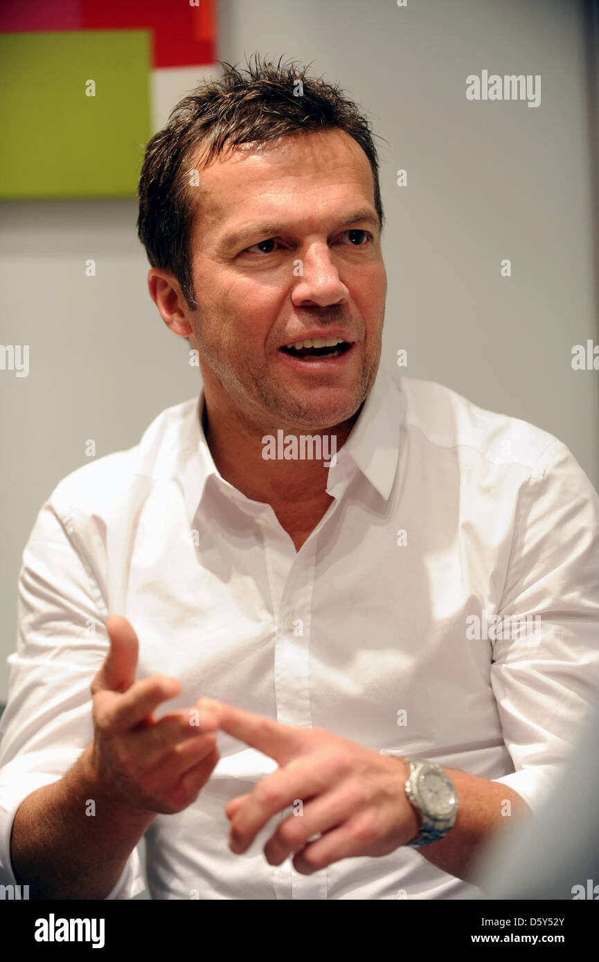 Former German professional soccer player Lothar Matthaeus gives an ...