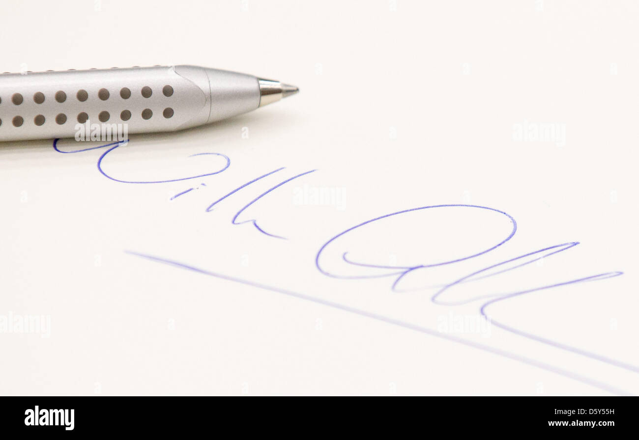 Dutch signature hi-res stock photography and images - Alamy