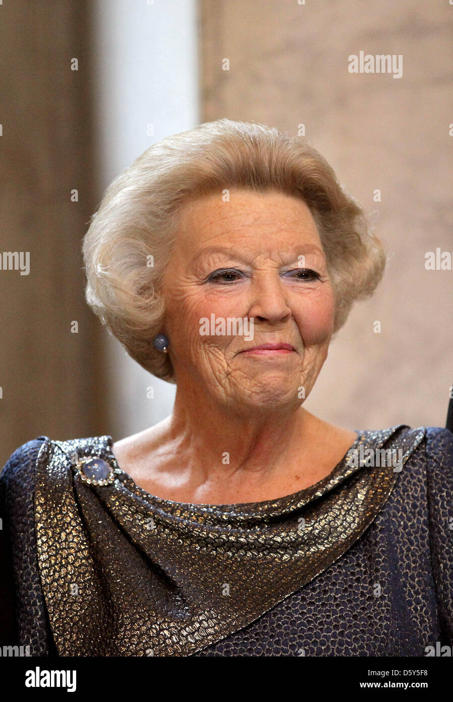Dutch Queen Beatrix looks on during the award ceremony of the ...