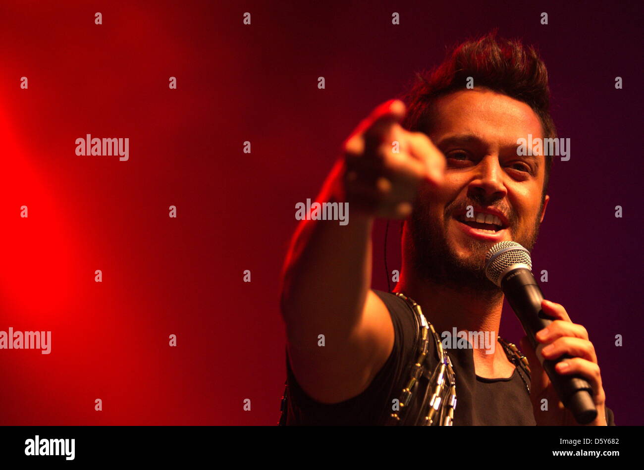 Turkish singer Murat Boz gives a concert at Tempodrom in Berlin ...