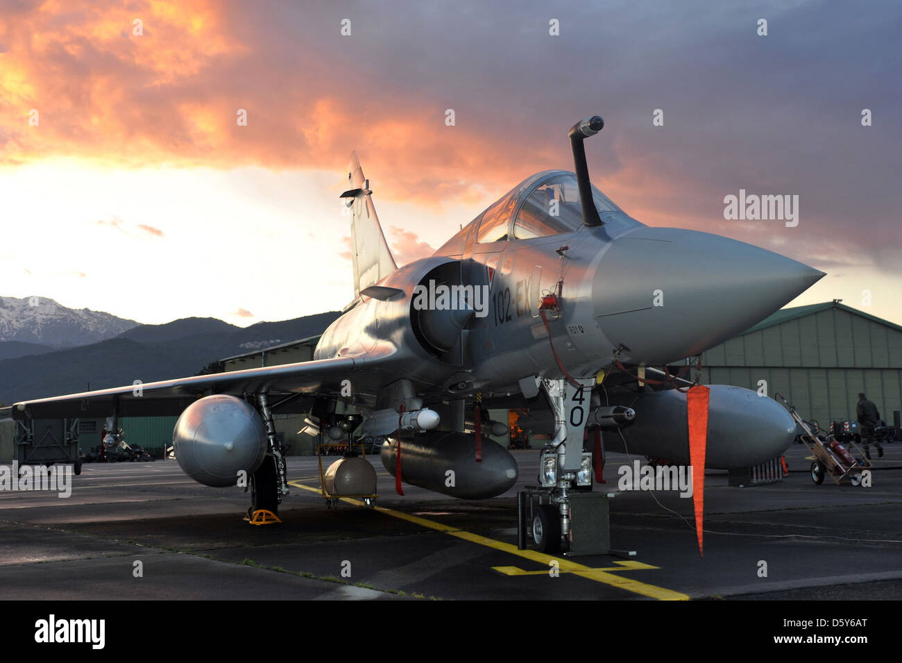 A french Dassault Rafale fighter jet which operated over Libya at ...