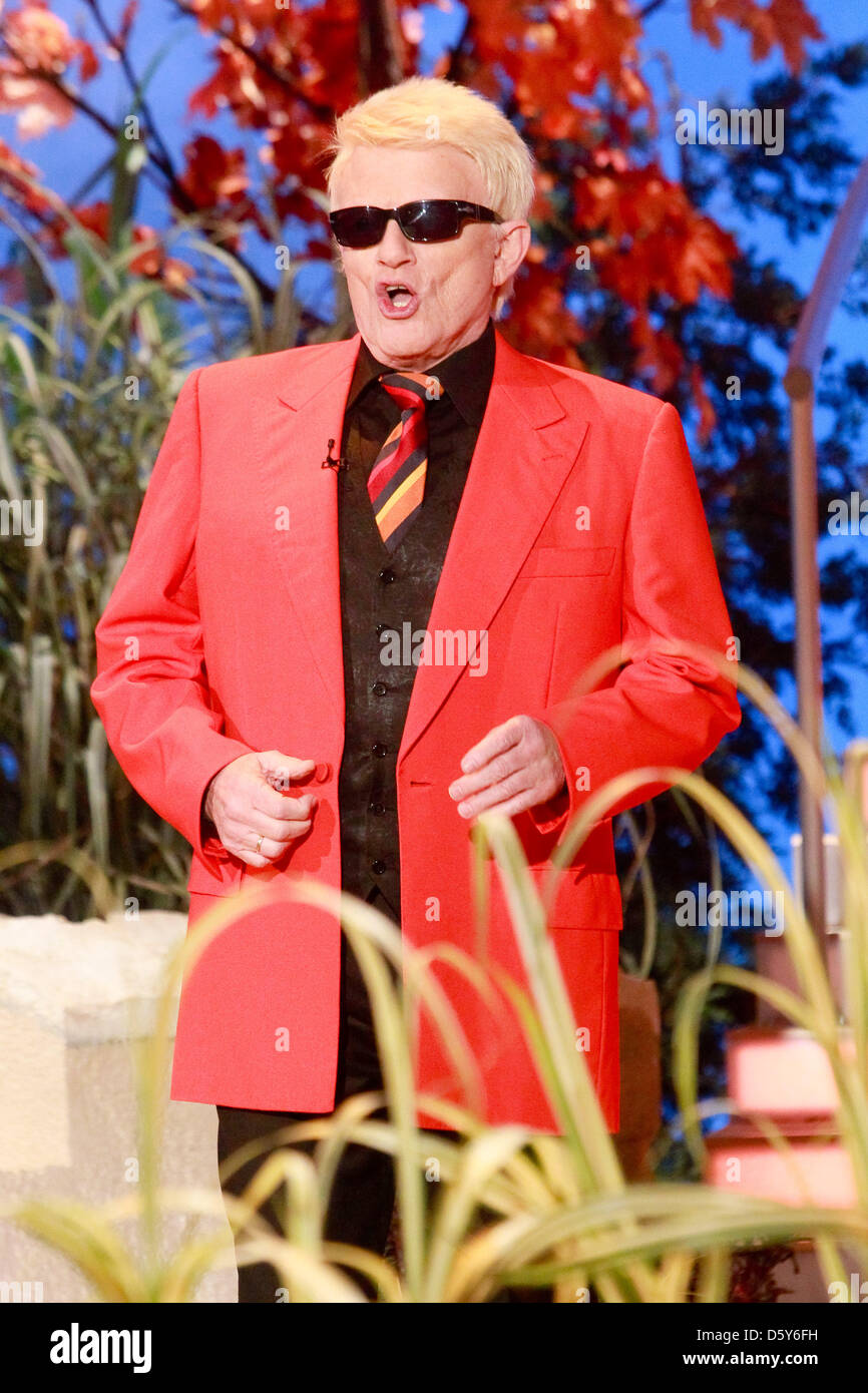 Singer Heino performs at 'Autumn Festival of Surprises' held in Riese ...