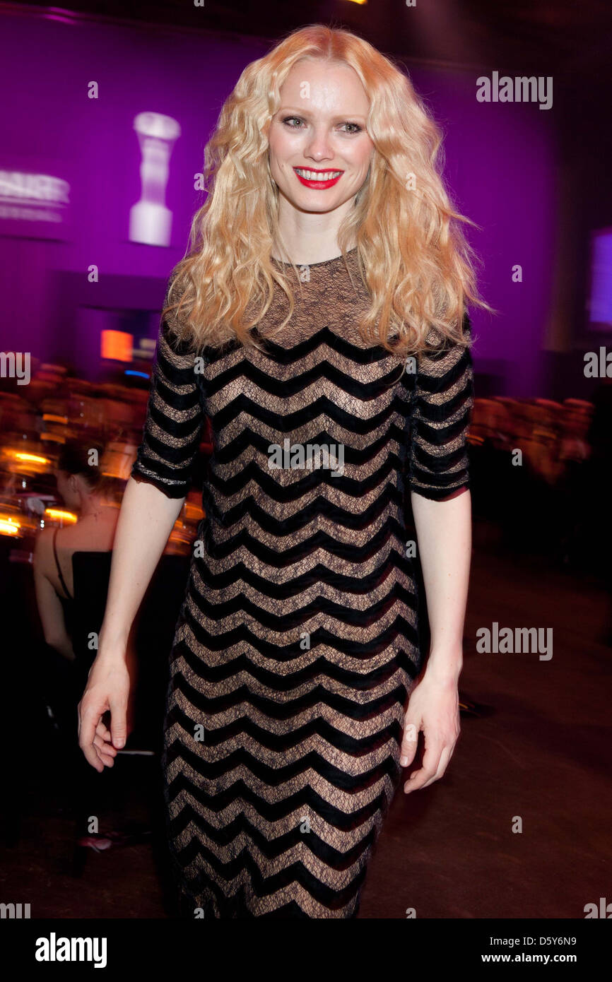 Franziska Knuppe at the German Hairdressing Awards at Kraftzentrale ...