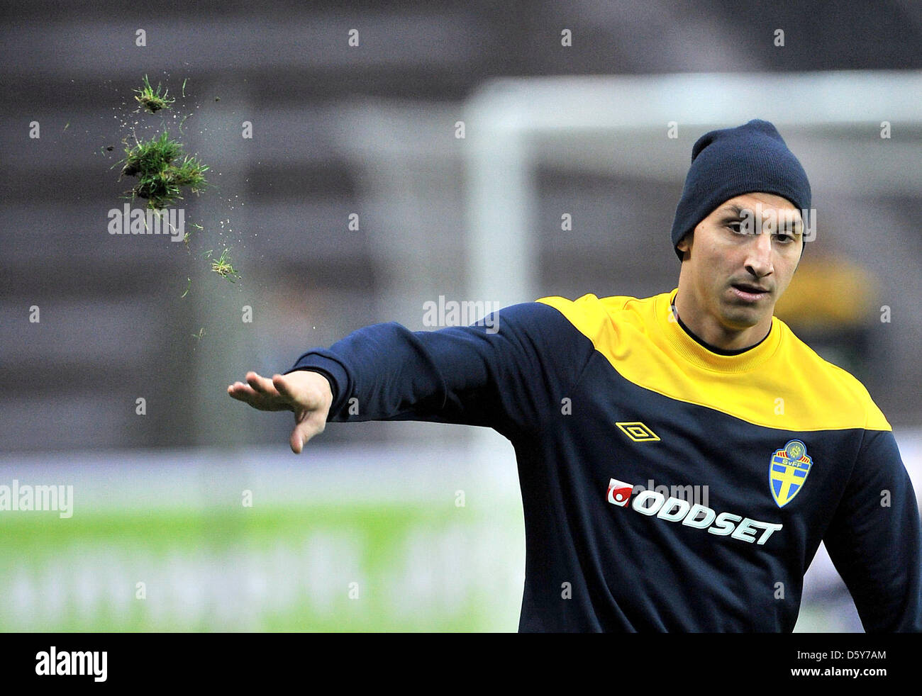 Sweden's national team striker Zlatan Ibrahimovic is pictured during a ...